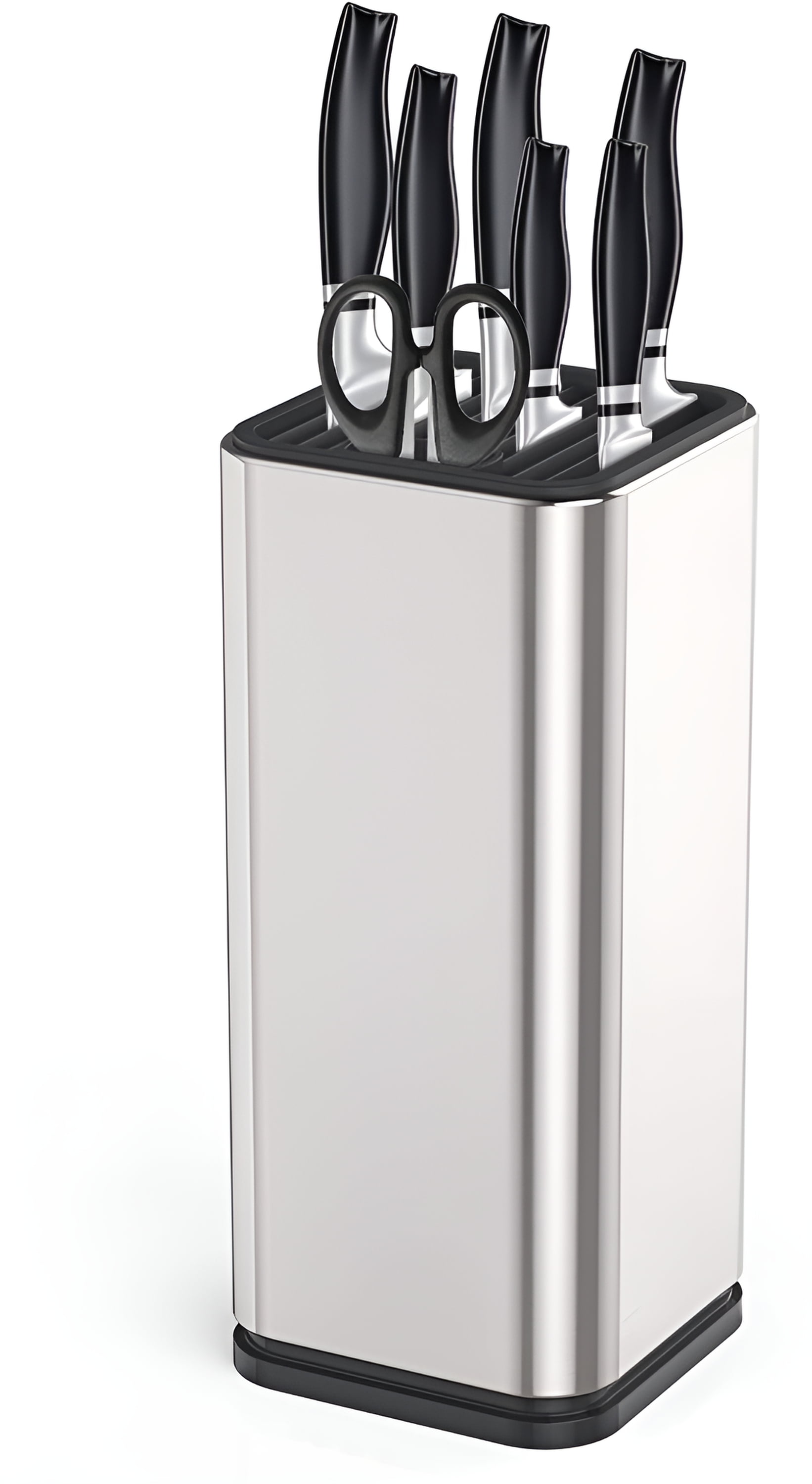 SEISSO Knife Holder Rectangular Knife Block 12 Slots Storage,Detachable ...