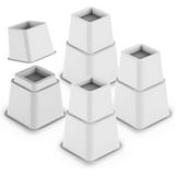 SEISSO Stackable Bed Risers Adjustable Furniture Risers Heavy Duty ...