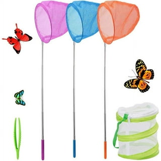 Colored Telescopic Butterfly Nets for Kids Bug Insect Catching Net ...