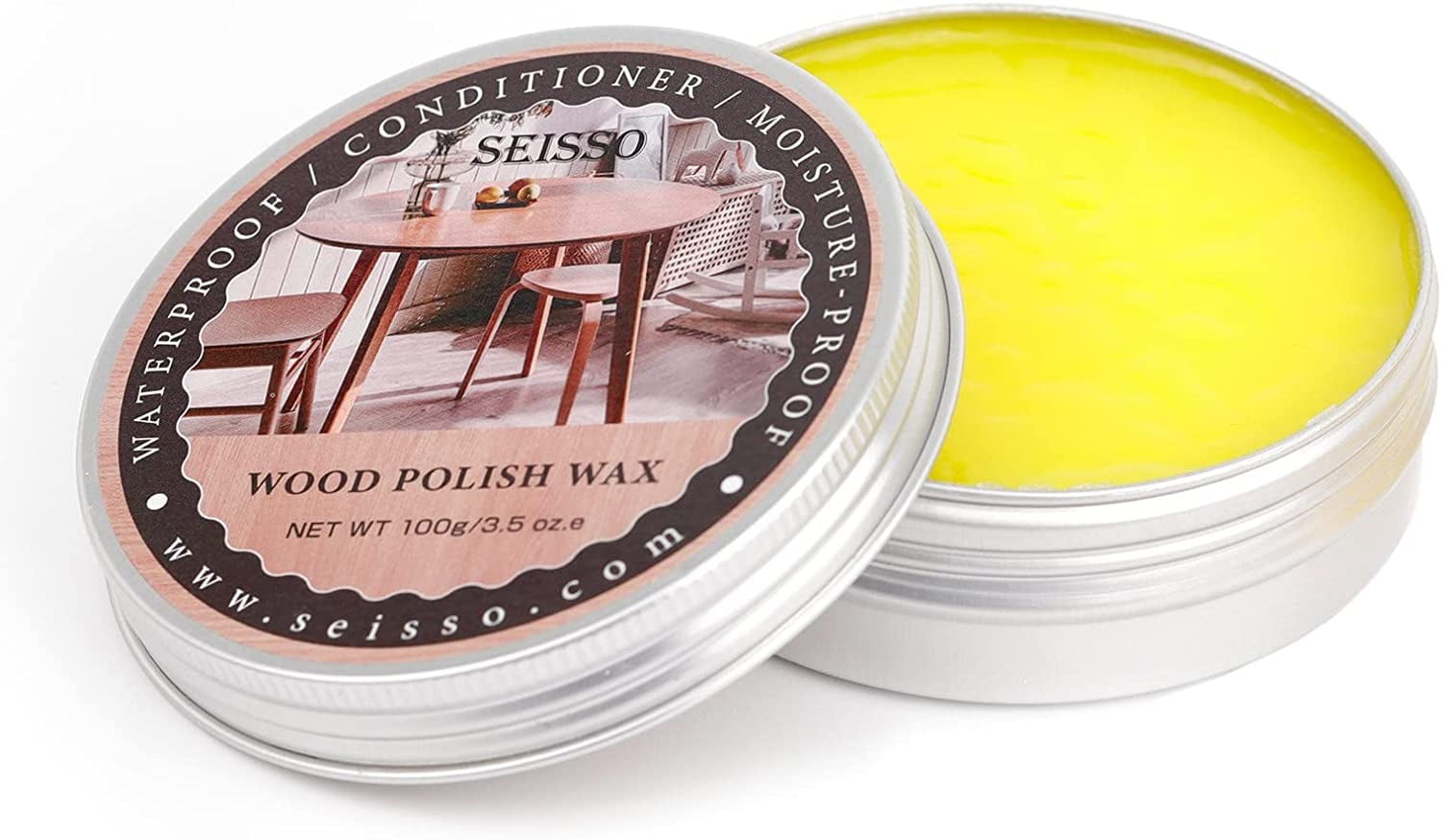 SEISSO Wood Polish Wax, Paste Wax for Wood Floor Finish, Wood Restorer ...