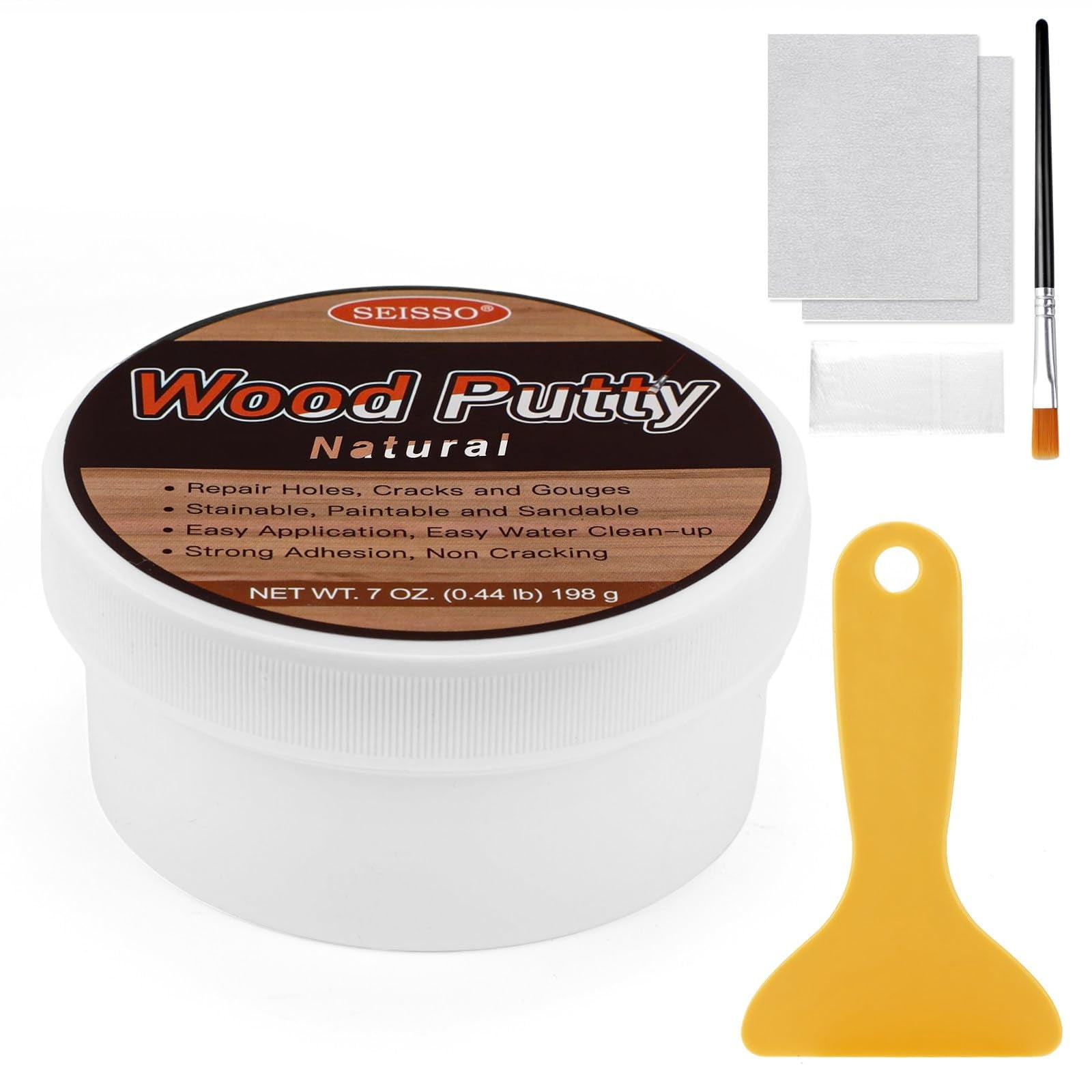 Wood Putty Wood Filler for Trim,Wood Filler Paintable, Stainable,Wood ...