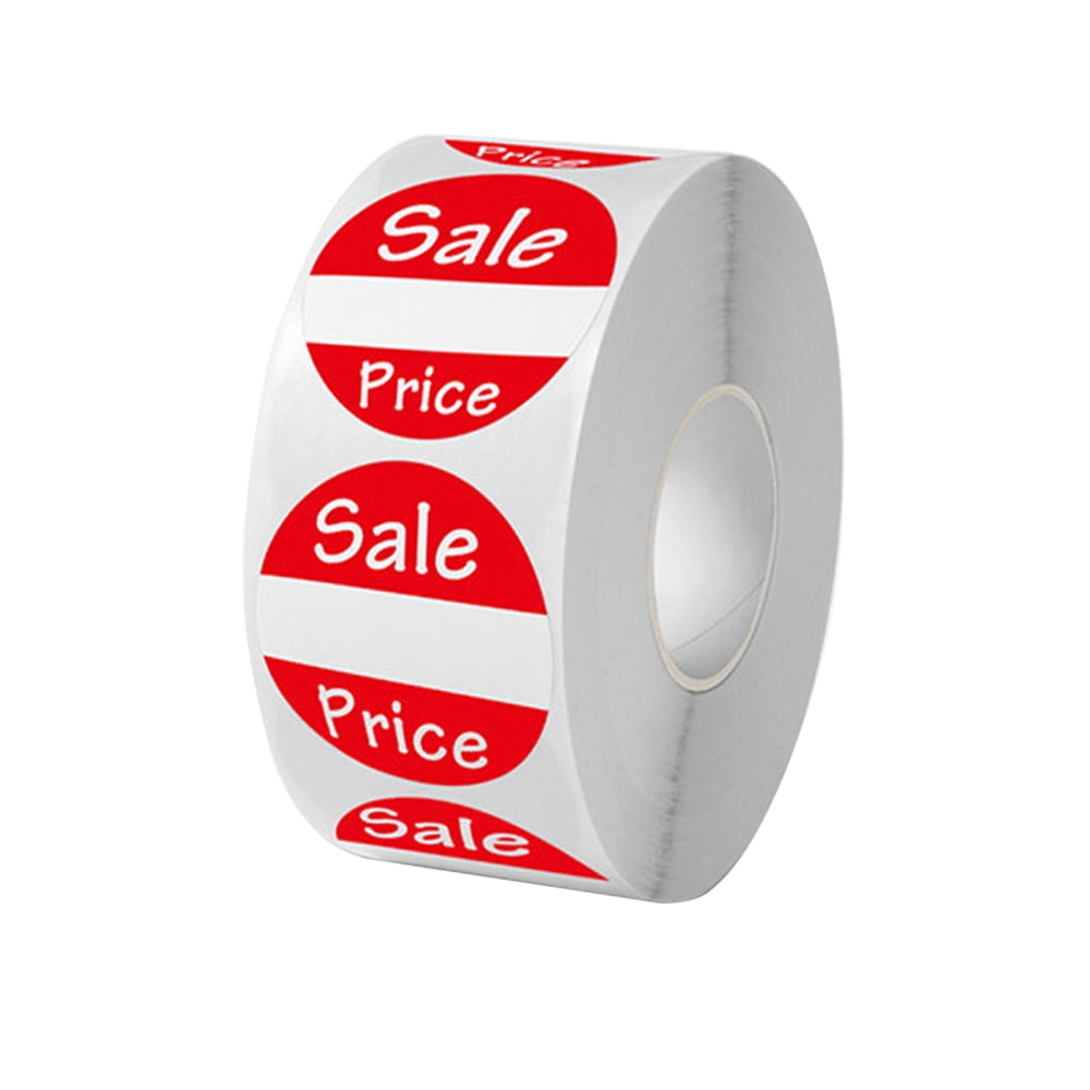 SEIWEI 1 Roll Sale Price Label Stickers Papers 500 Labels Round Sale ...
