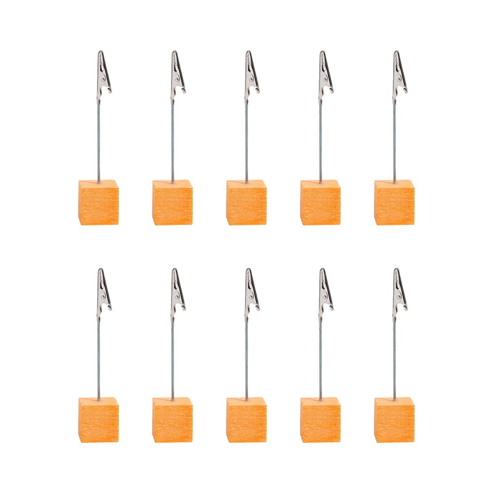 SEIWEI 10PCS Cube Base Memo Clips Holders Metal Clips Crocodile Clips ...