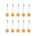 SEIWEI 10PCS Cube Base Memo Clips Holders Metal Clips Crocodile Clips ...