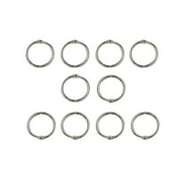 Scheam 50 Pcs Loose Leaf Binder Rings, Office Book Rings Metal Small ...