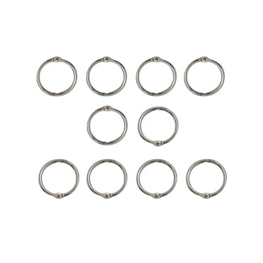 Pen + Gear Metal Book Rings, 8 Counts, Silver - Walmart.com