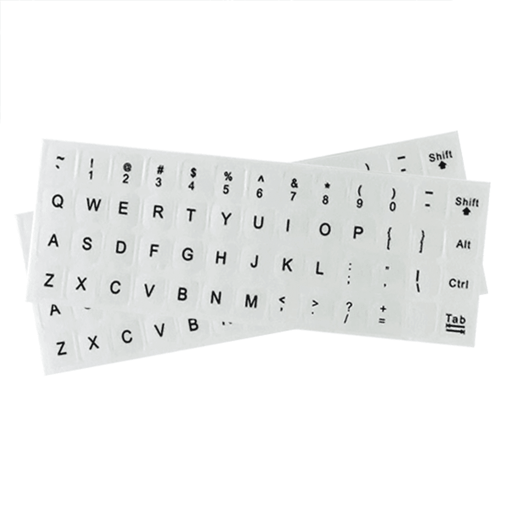 SEIWEI 2PCS English Keyboard Film Stickers Frosted Keyboard Membrane ...
