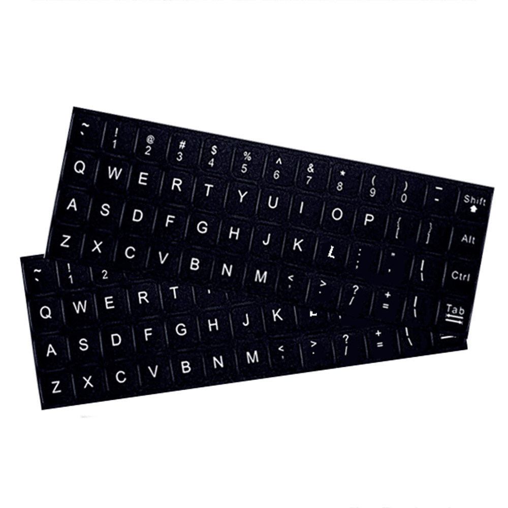 SEIWEI 2PCS English Keyboard Film Stickers Frosted Keyboard Membrane ...
