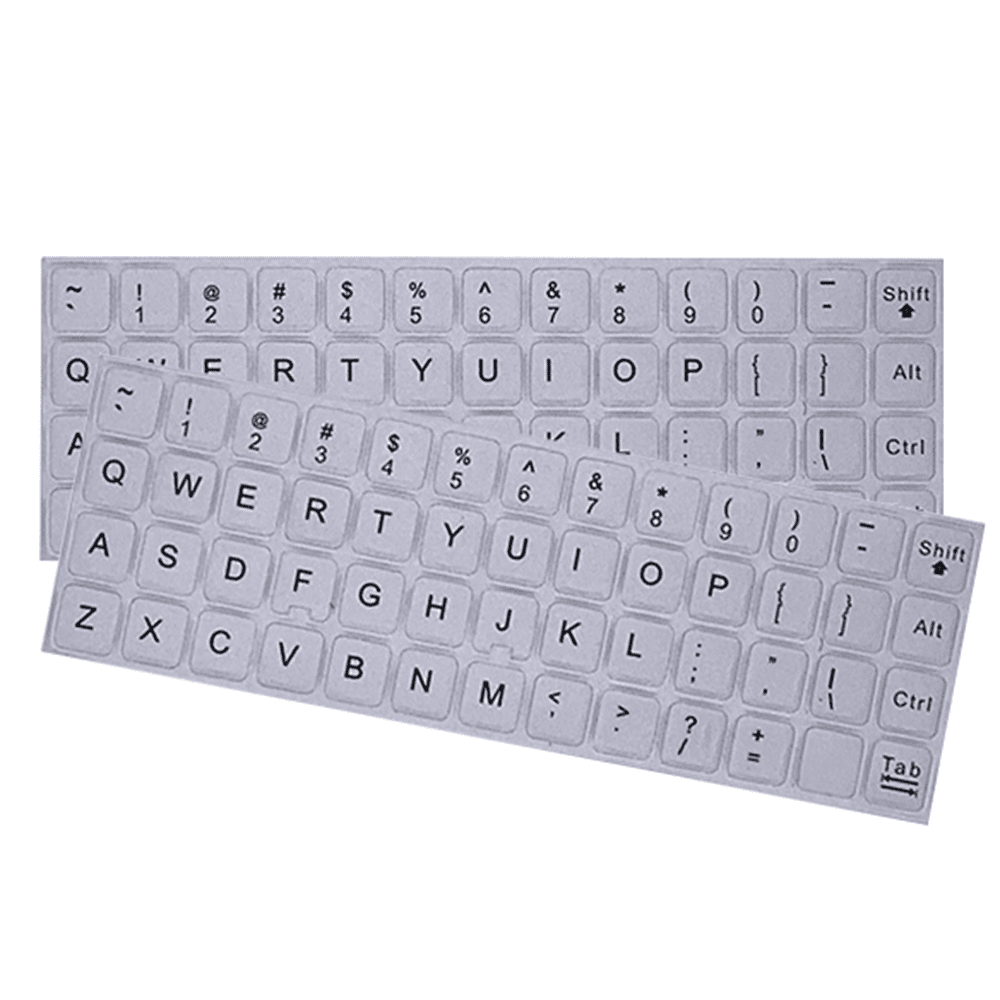 SEIWEI 2PCS English Keyboard Film Stickers Frosted Keyboard Membrane ...