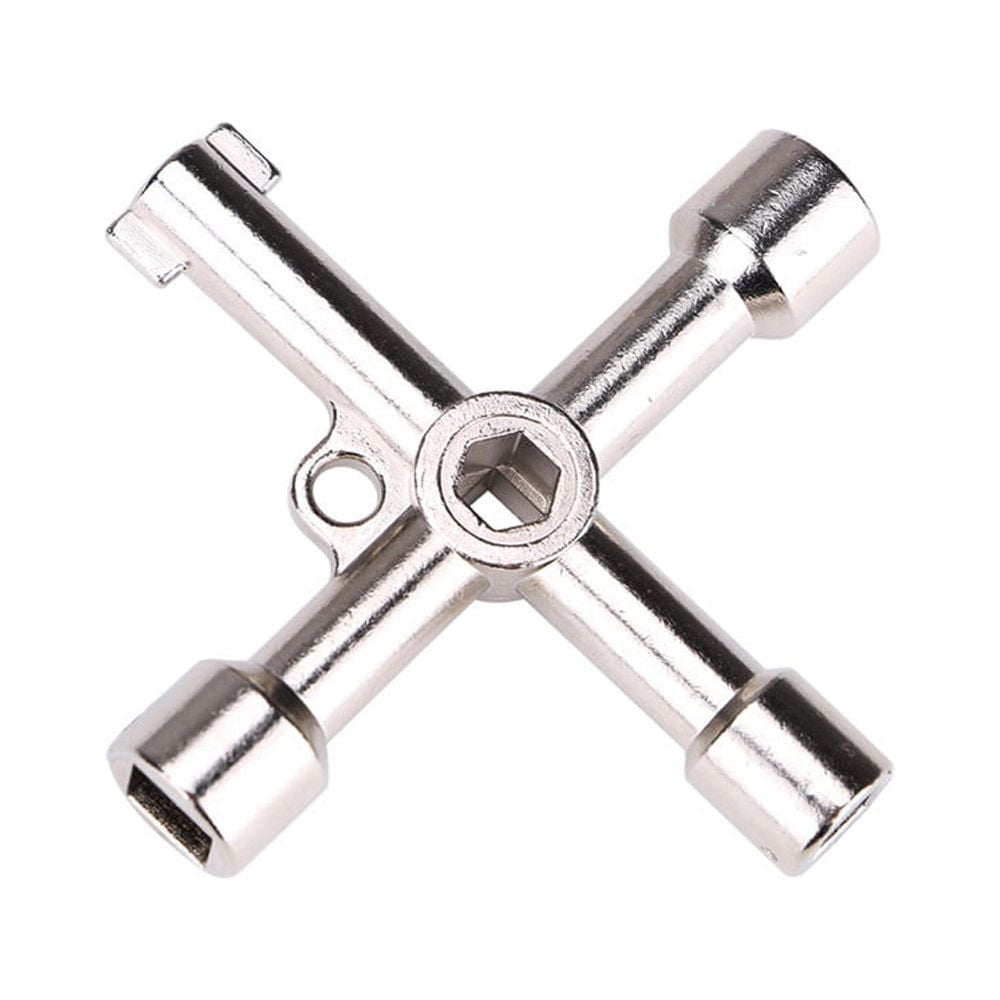 SEIWEI 4-in-1 Multifunctional Wrench Key Silcock Key Wrench Zinc Alloy ...