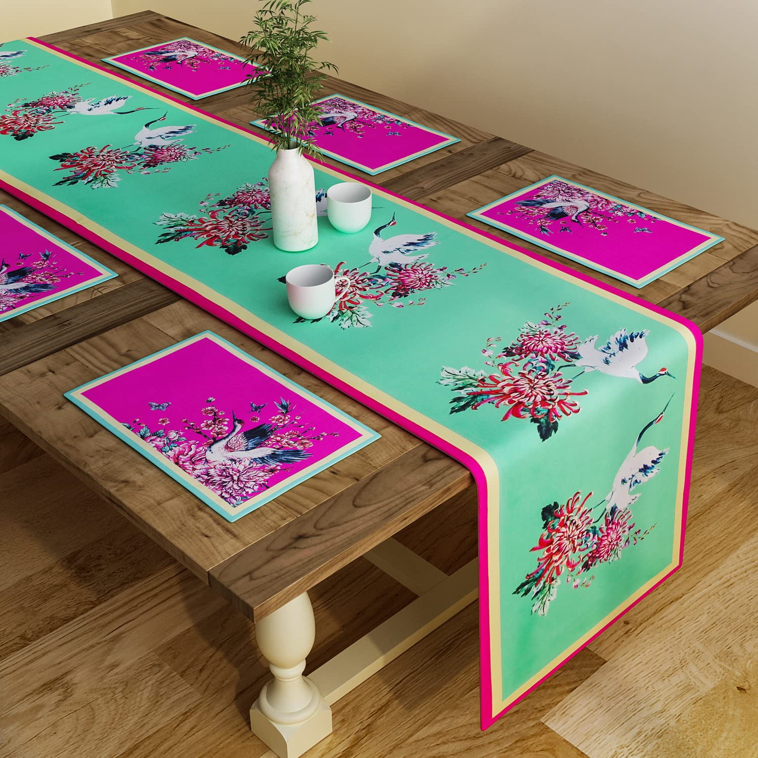 SEJ by Nisha Gupta Dining Table Runner 6 Seater Dining Table Runner ...