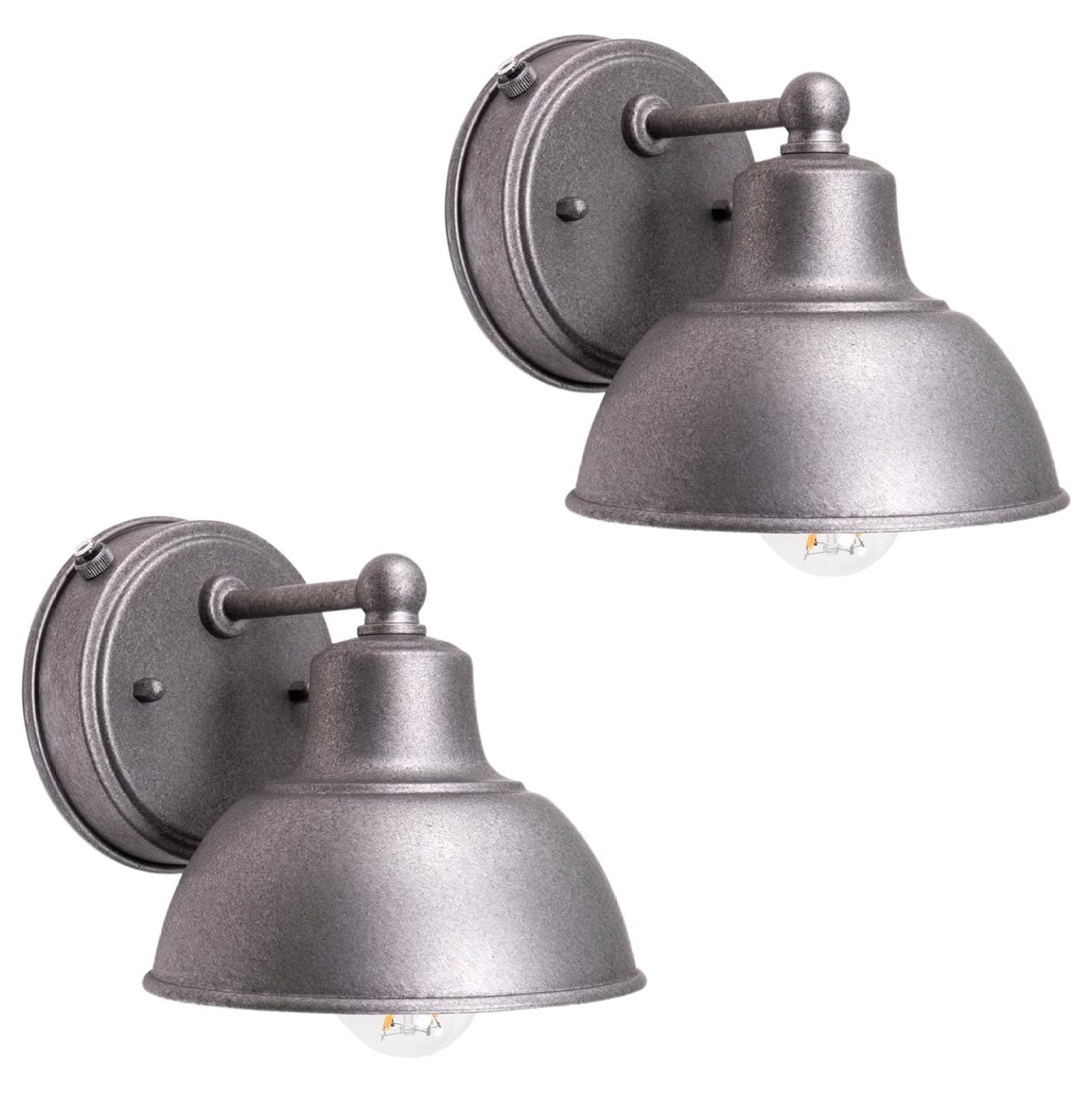 SEJCMYX Oakhouse Dusk to 6” Barn Light, Outdoor Farmhouse Porch Wall ...