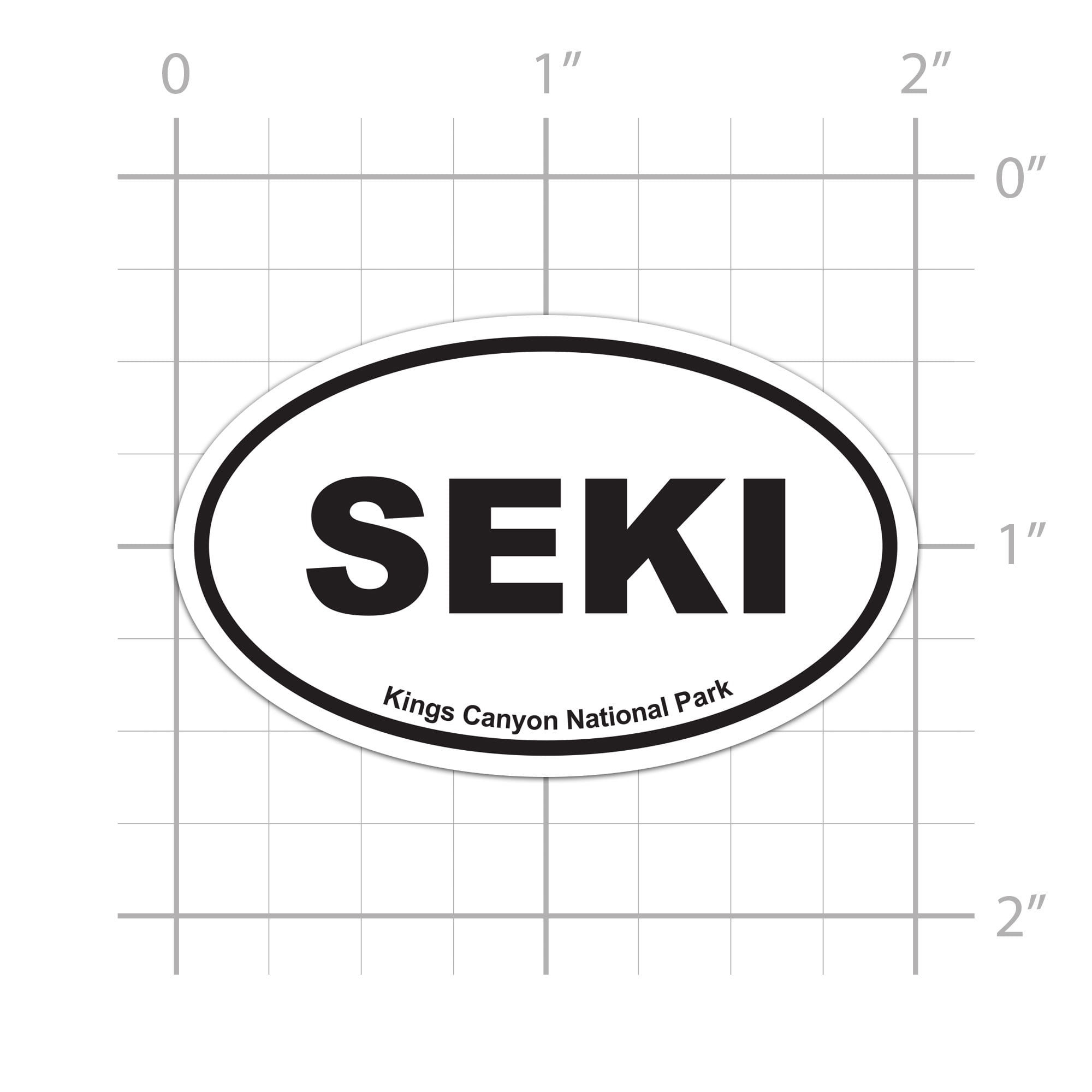 SEKI Kings Canyon National Park Sticker for water bottle phone tumbler ...