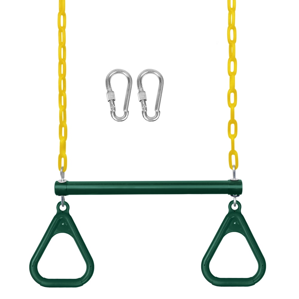 SEKKVY Gym Rings and Swing Bar, Heavy Duty Chain Swing Set Accessories ...