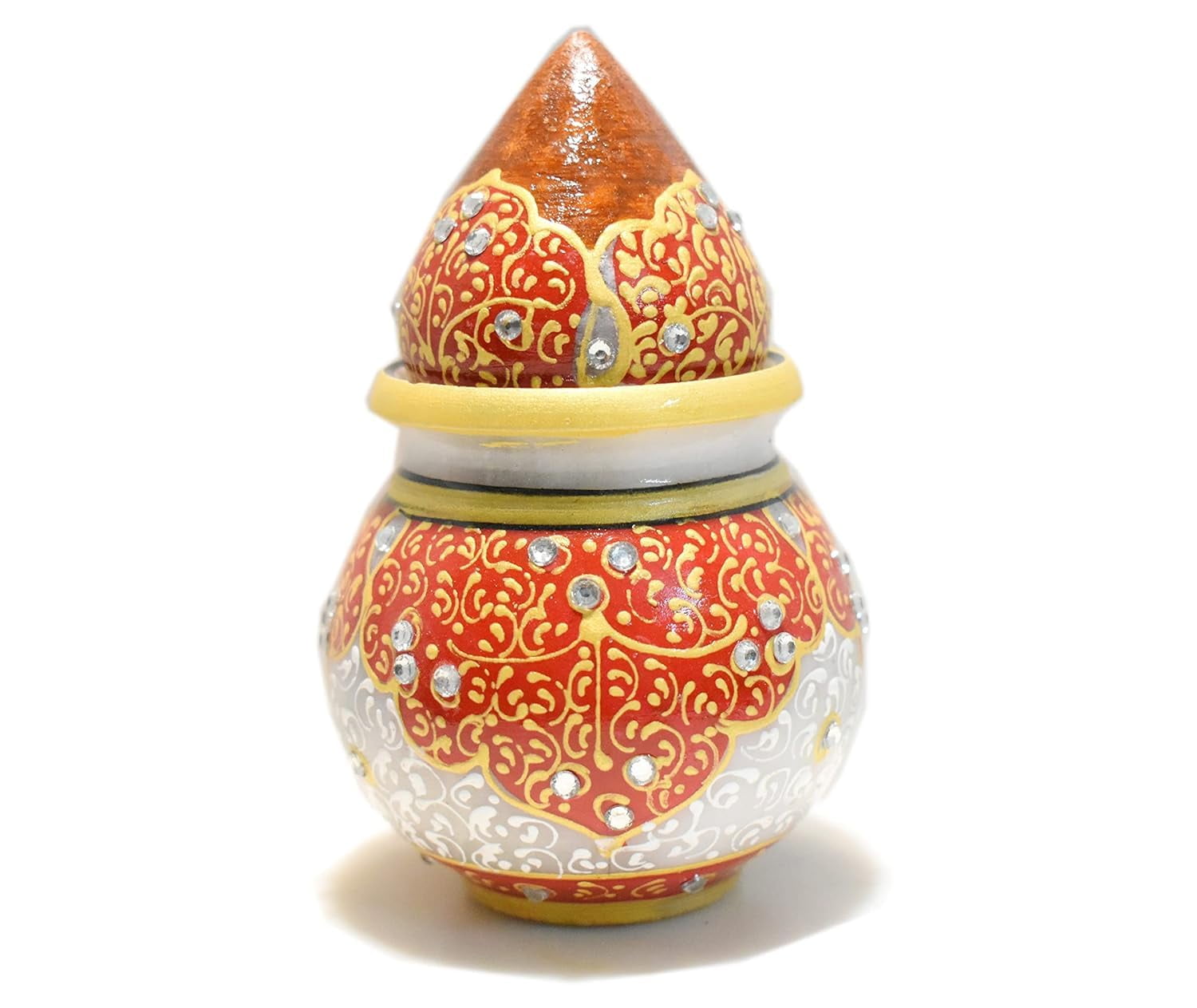 SEKSARIA SONS Marble Handicraft Designer Decorative Pooja Kalash with ...