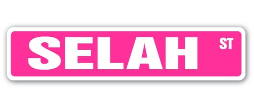 SELAH Street Sign Childrens Name Room Sign | Indoor/Outdoor | 24" Wide ...
