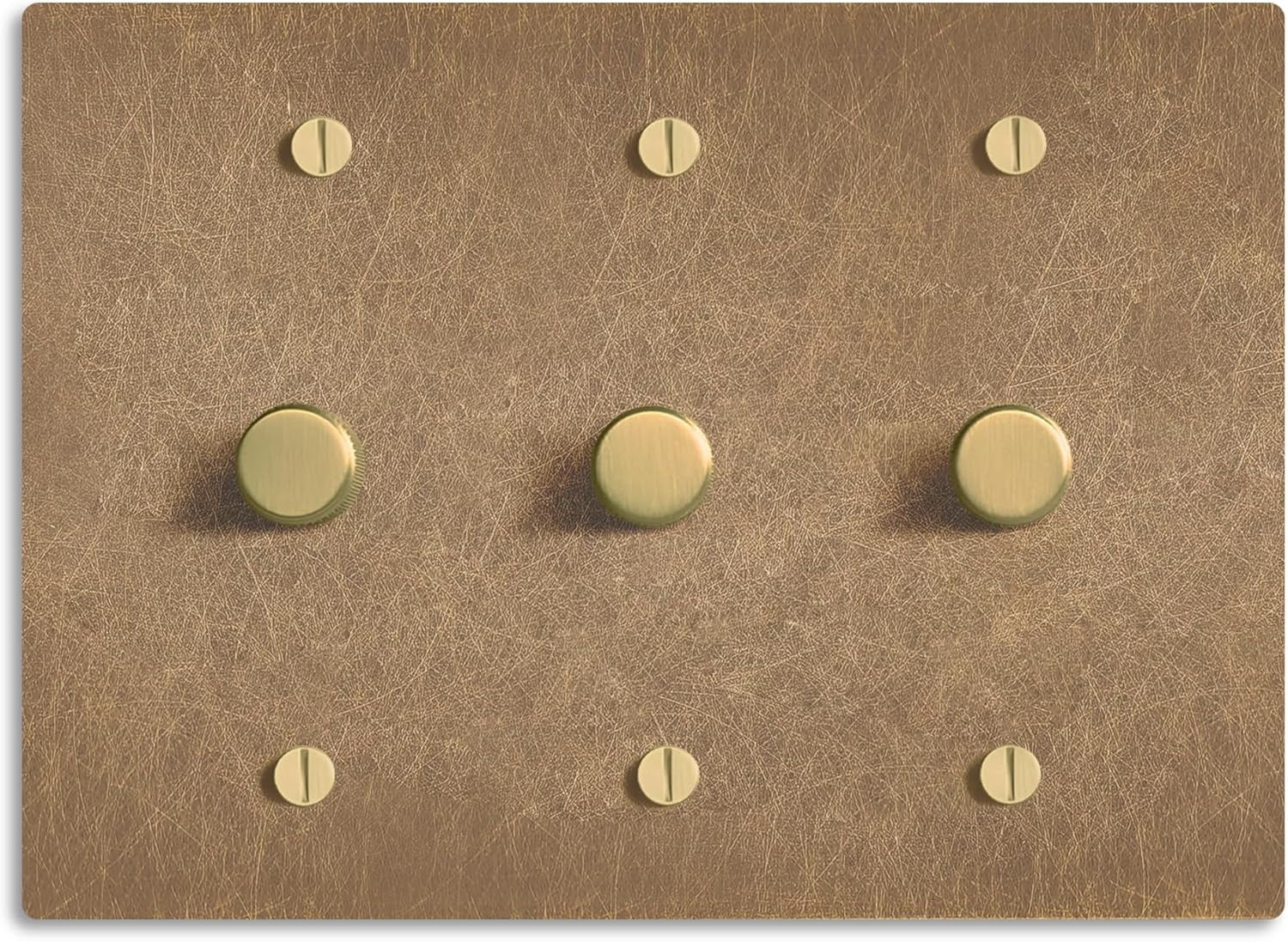 SELECT Vintage Brass Dimmer Light Switch, 1 Way Rotary Dimmer, 3 Gang ...