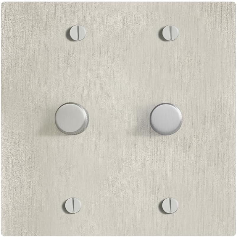 SELECT Vintage Brass Dimmer Light Switch, 1 Way Rotary Dimmer, 2 Gang ...