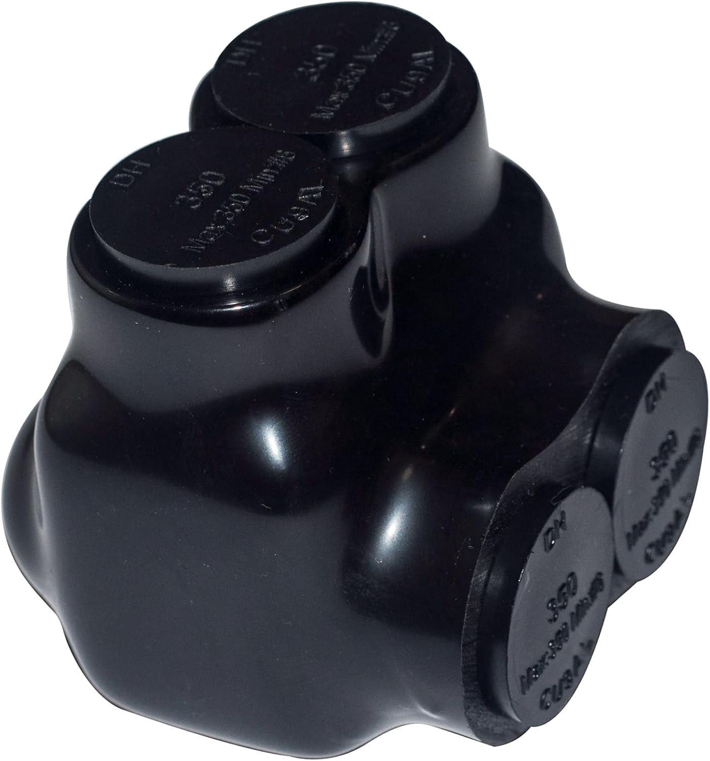 SELECT Lighting Black Insulated Multi-Tap Connector, 2 Wire Port Single ...