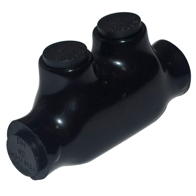 SELECT Lighting Black Insulated in-Line Splice Connector, 2-14 Wire ...