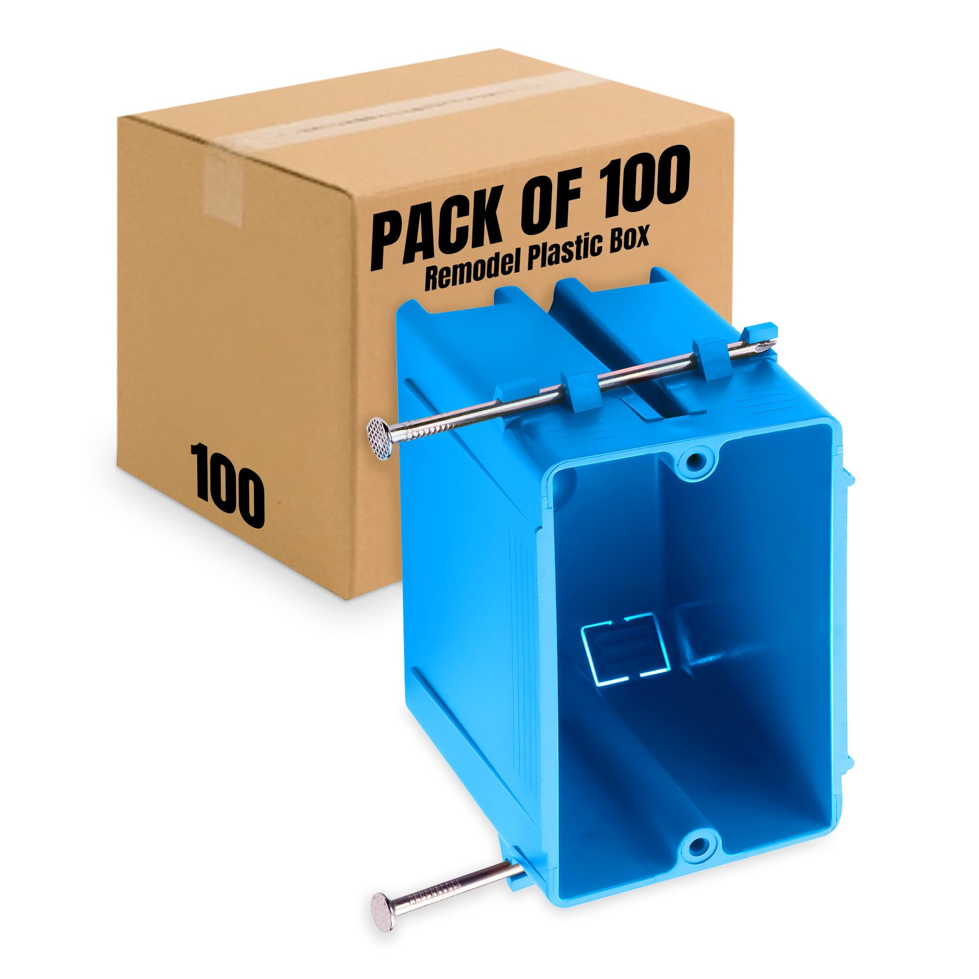 SELECT Lighting Nail On Plastic Box 1-Gang PVC New Work Standard Switch ...