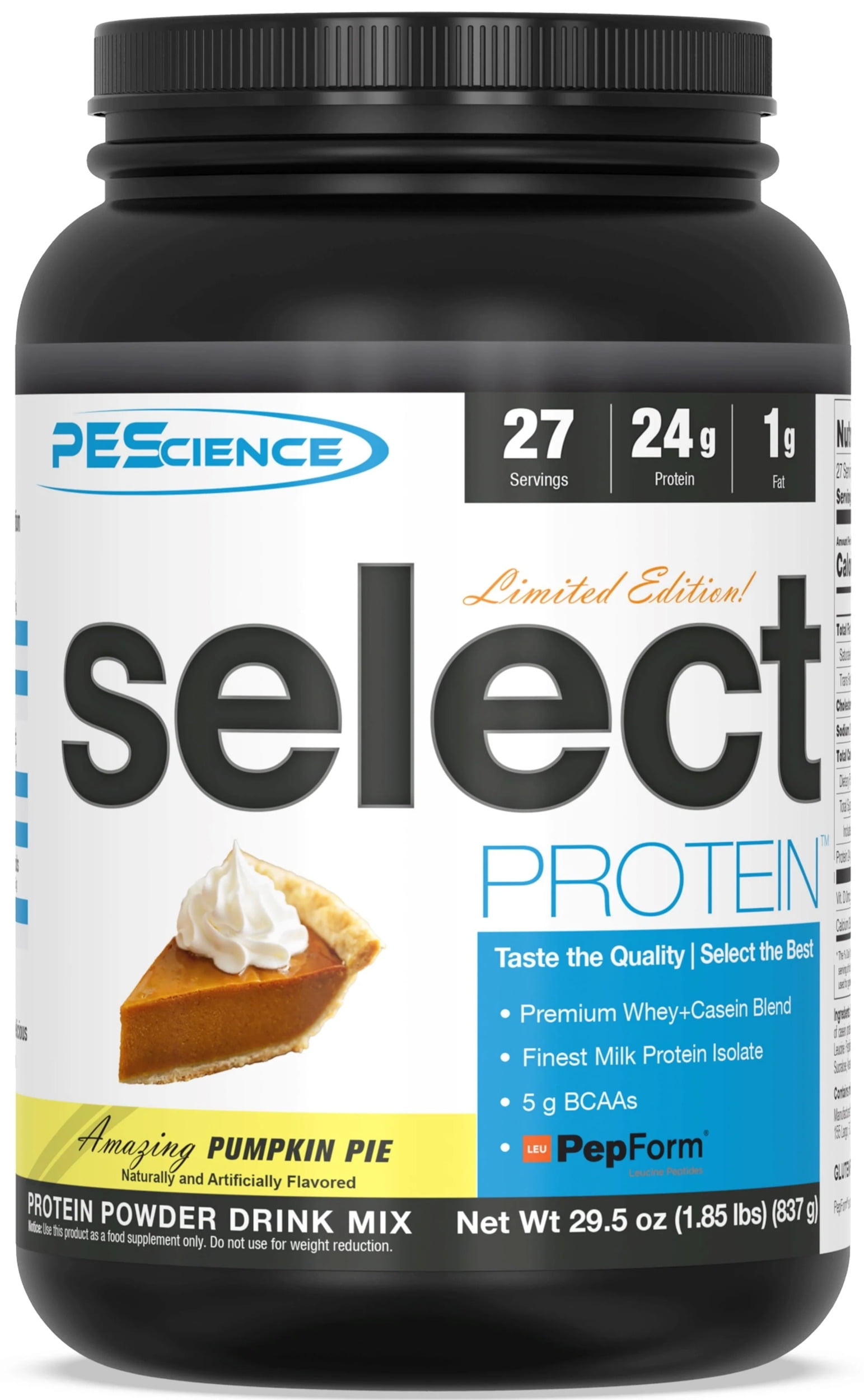 SELECT Protein Powder - Whey + Casein Blend, Low Carb, Low Fat, High ...