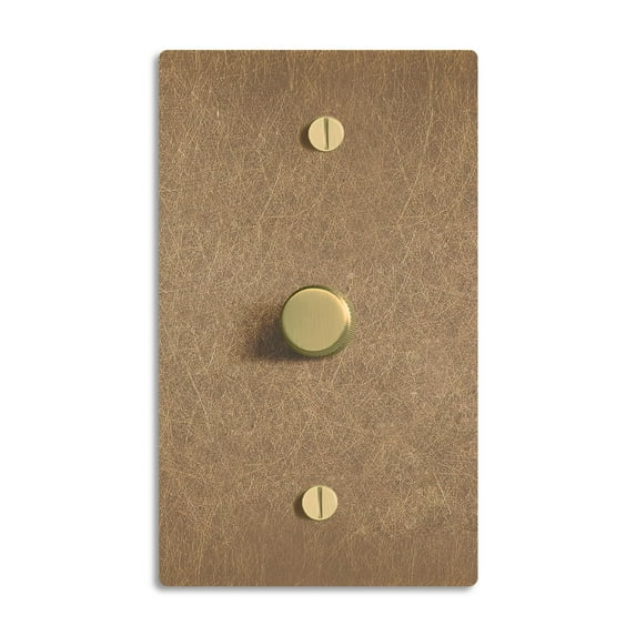 SELECT Vintage Brass Dimmer Light Switch, 1 Way Rotary Dimmer, 1 Gang ...