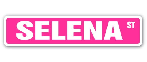 SELENA Street Sign Childrens Name Room Sign | Indoor/Outdoor | 30" Wide ...