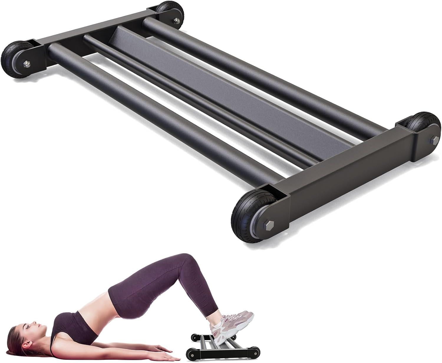 SELEWARE Glute Ham Glider Heavy Duty Ab Glute Glider Machine, Exercise ...