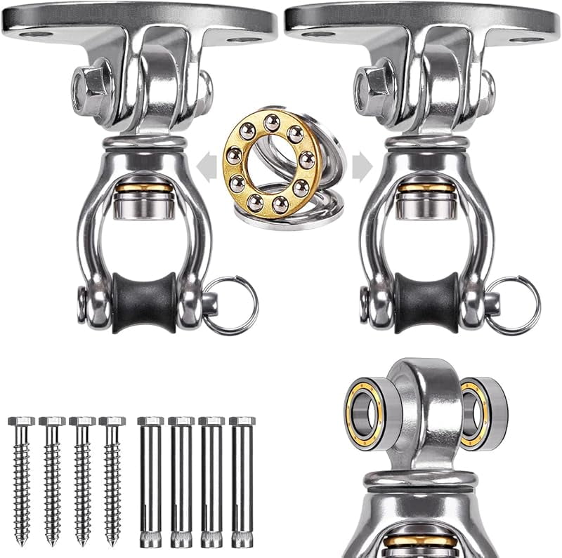 SELEWARE Silent Bearing Swivel Swing Hanger Stainless Steel Swing Hook ...