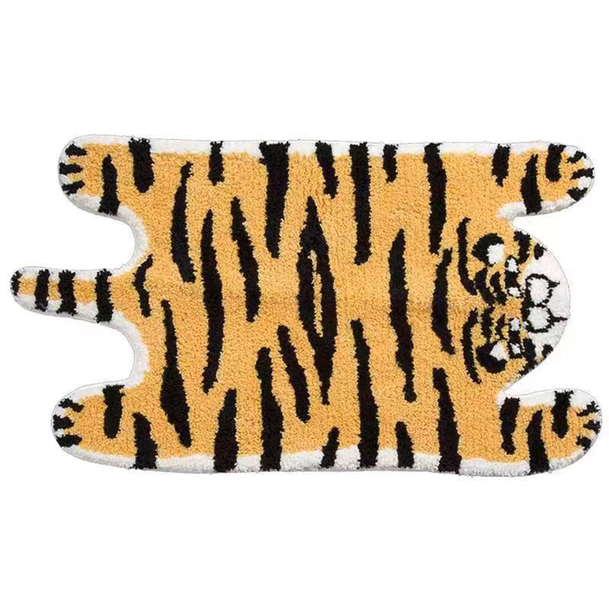 SELGRCE H·Y Tiger Shaped Soft Non-Slip Bathmat Area Rug for Bedroom ...