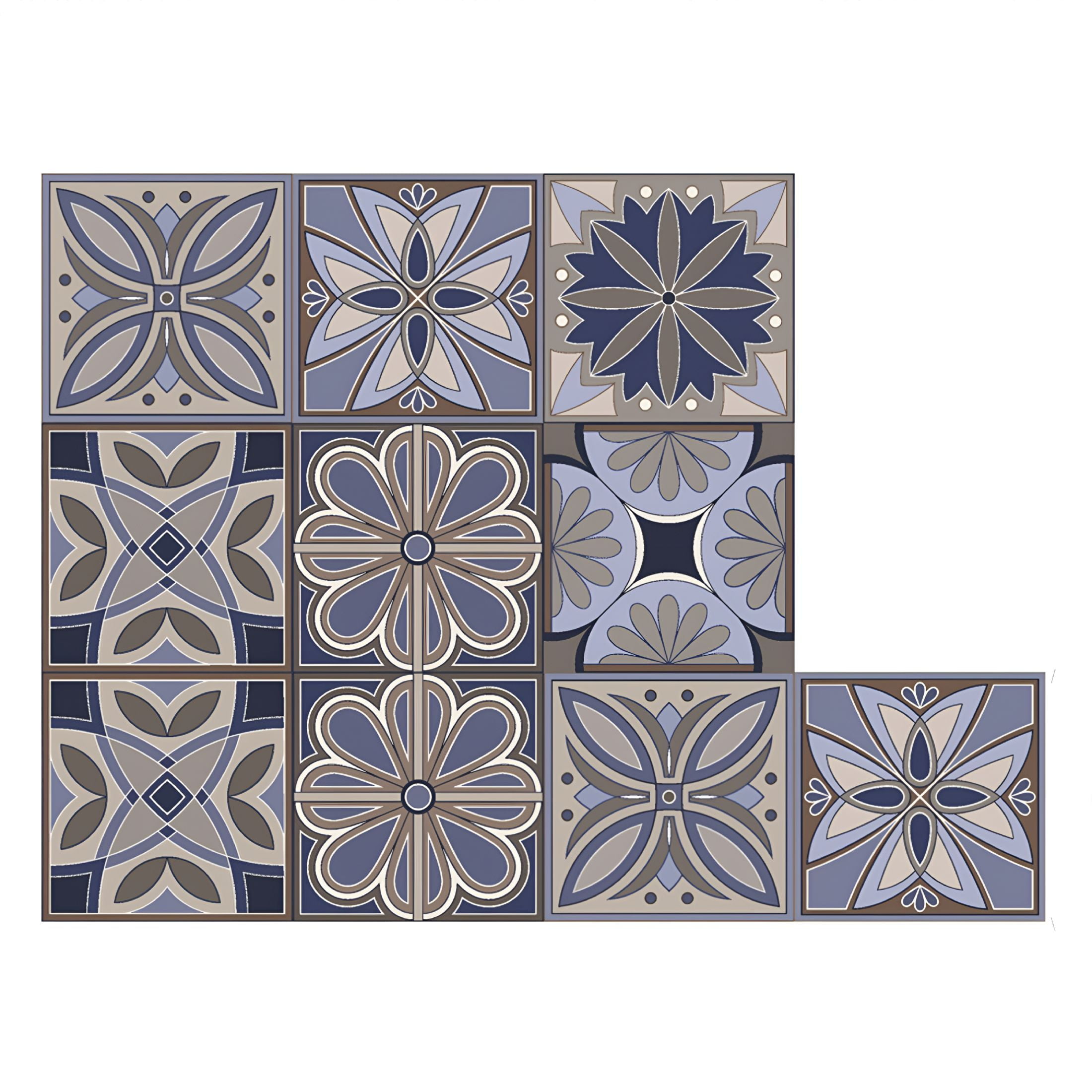 SELIVO 10 Sheet Peel And Stick Backsplash Mandala Self Adhesive Kitchen ...
