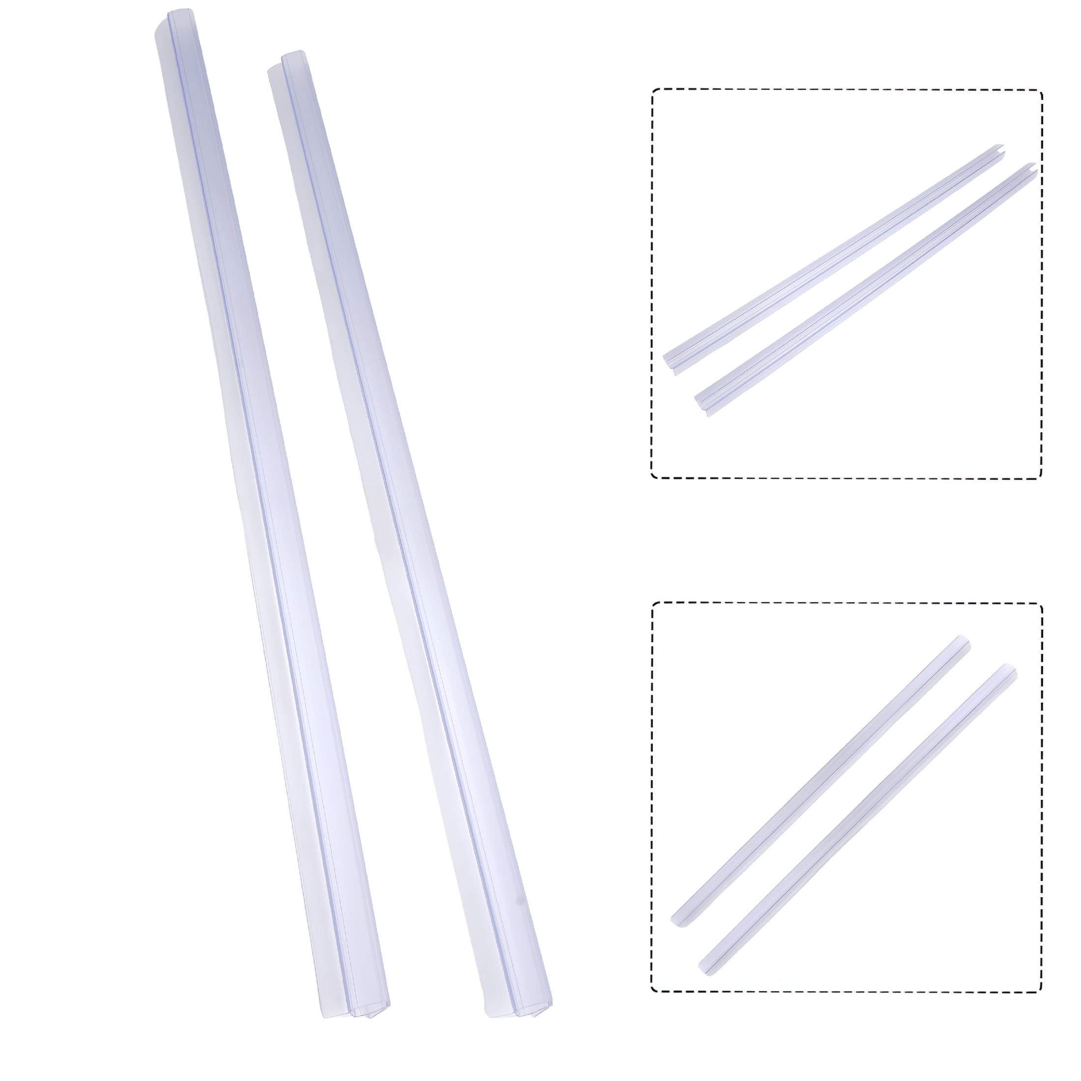 SELIVO 2-Pack Shower Door Bottom Seal Sweep Water Barrier Stop Shower ...