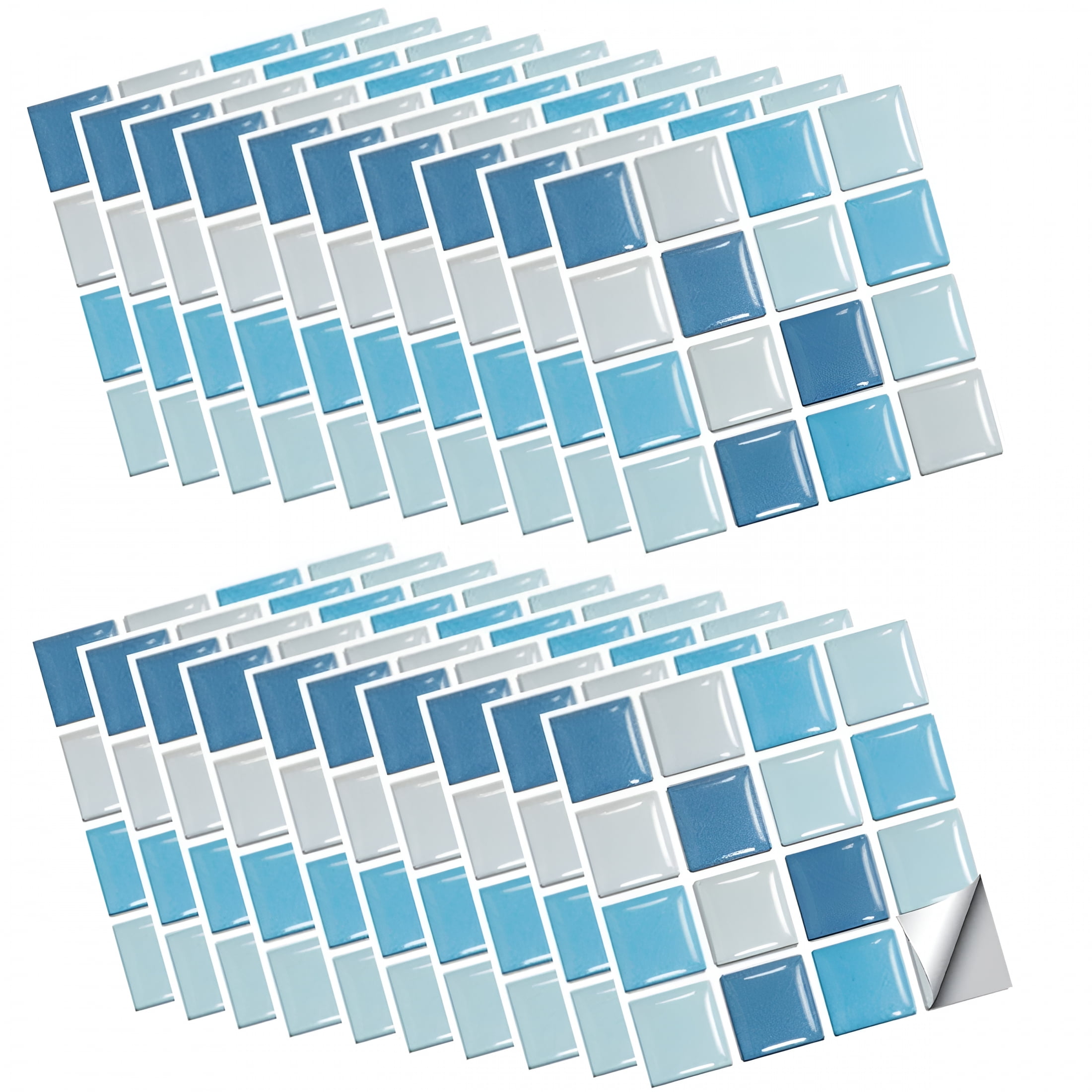 SELIVO 30 Pieces Peel and Stick Self Adhesive Bathroom Wall Tiles ...