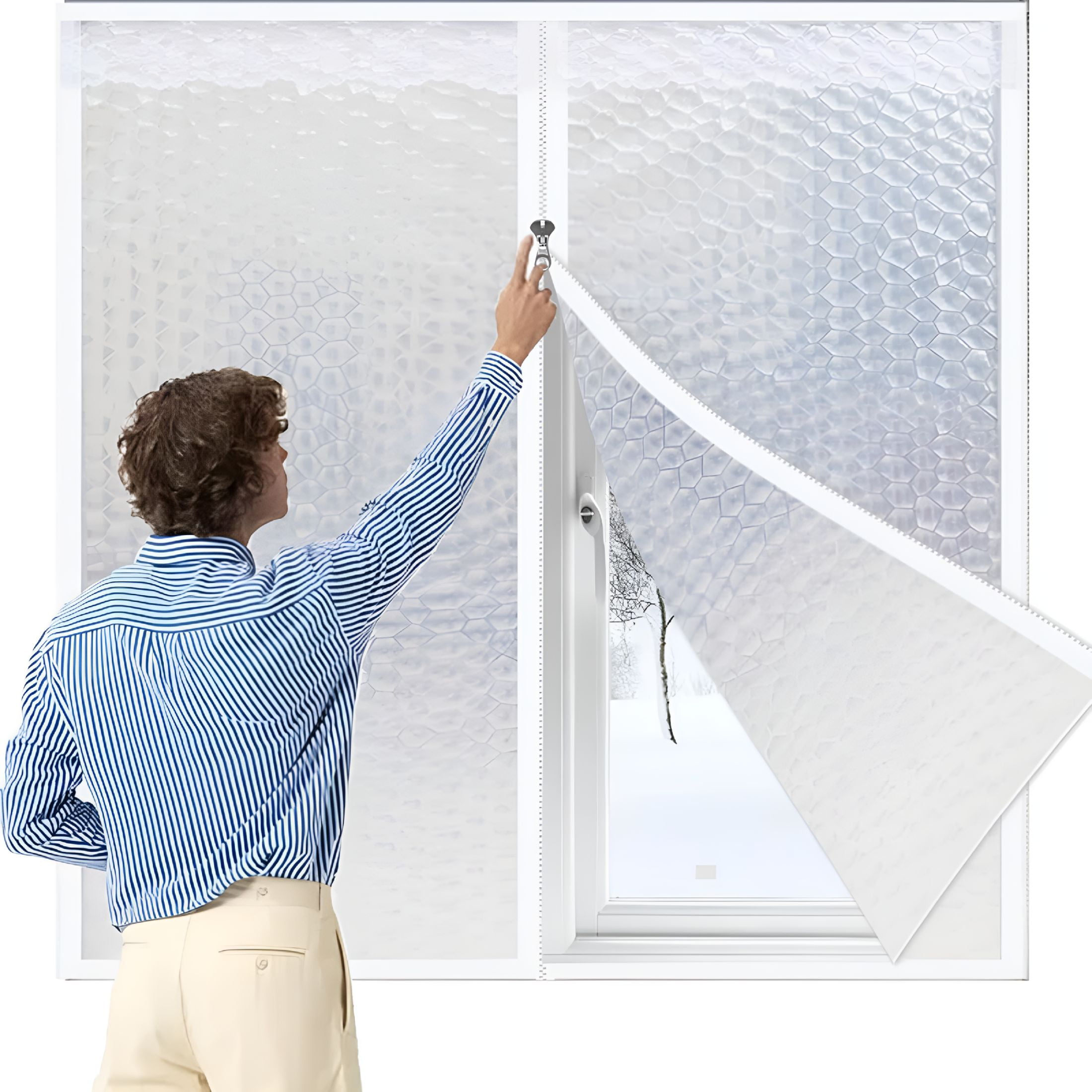 SELIVO 47'' x 63'' Thickened Reusable Window Insulation Kit,Winter ...
