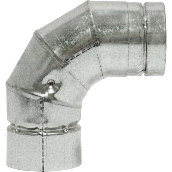 DuraVent 8 in. Stainless Steel Single Wall 90 Degree Elbow Stove Pipe ...