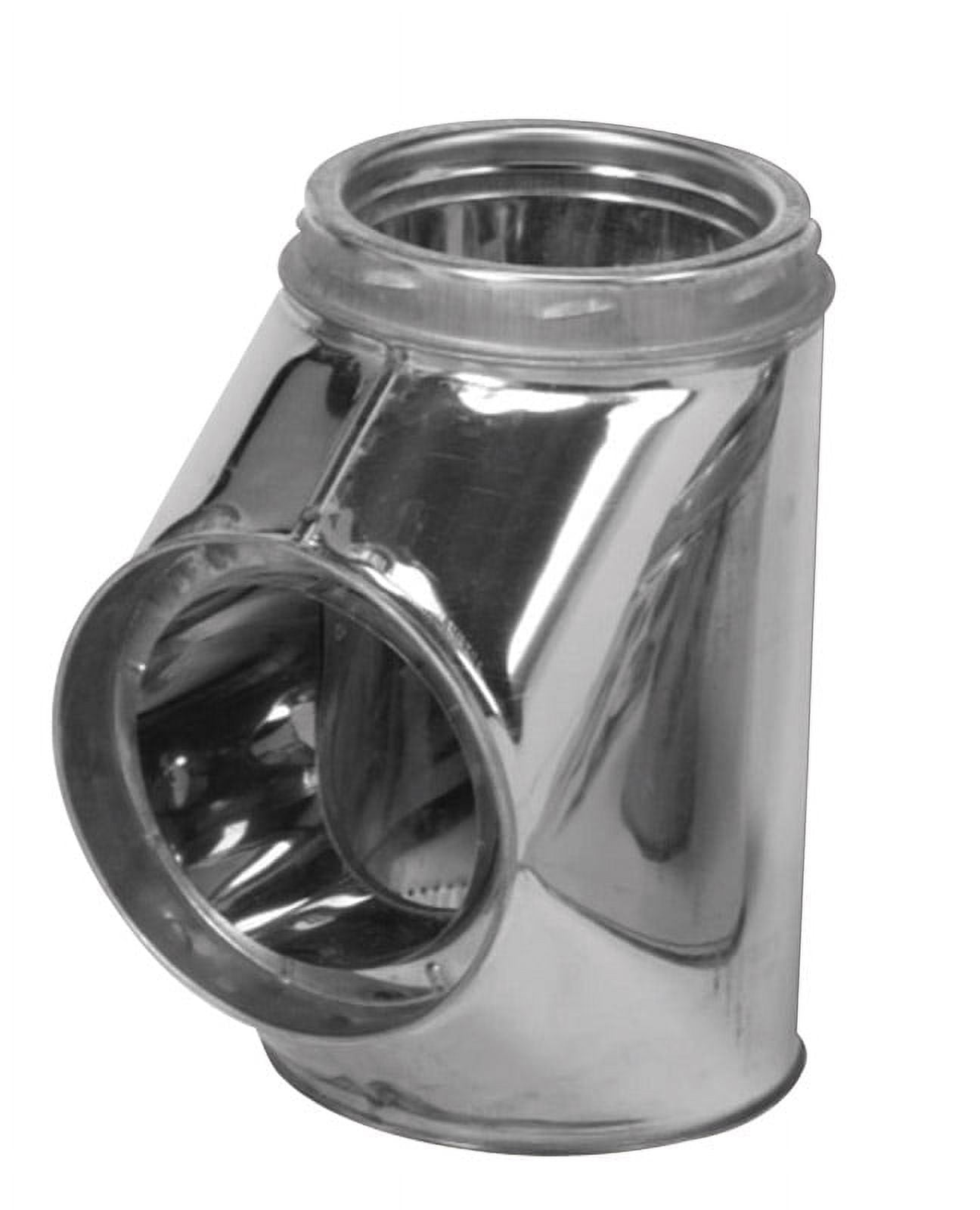 Selkirk Stainless Steel Insulated Tee Stove Pipe with Plug, 6T-IT ...