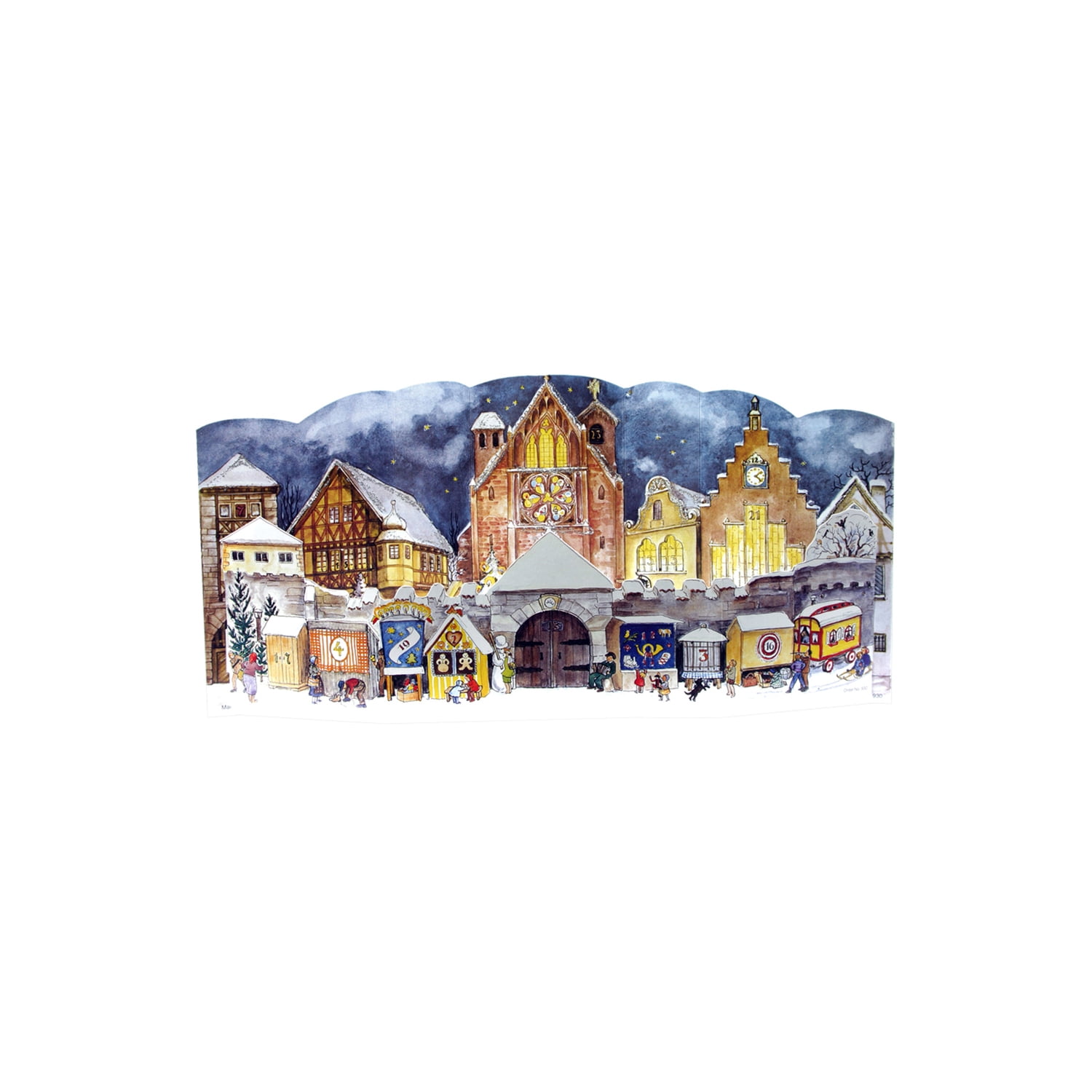 SELL ADV930 Sellmer Advent - 3-Dimensional Village Scene Replica of ...