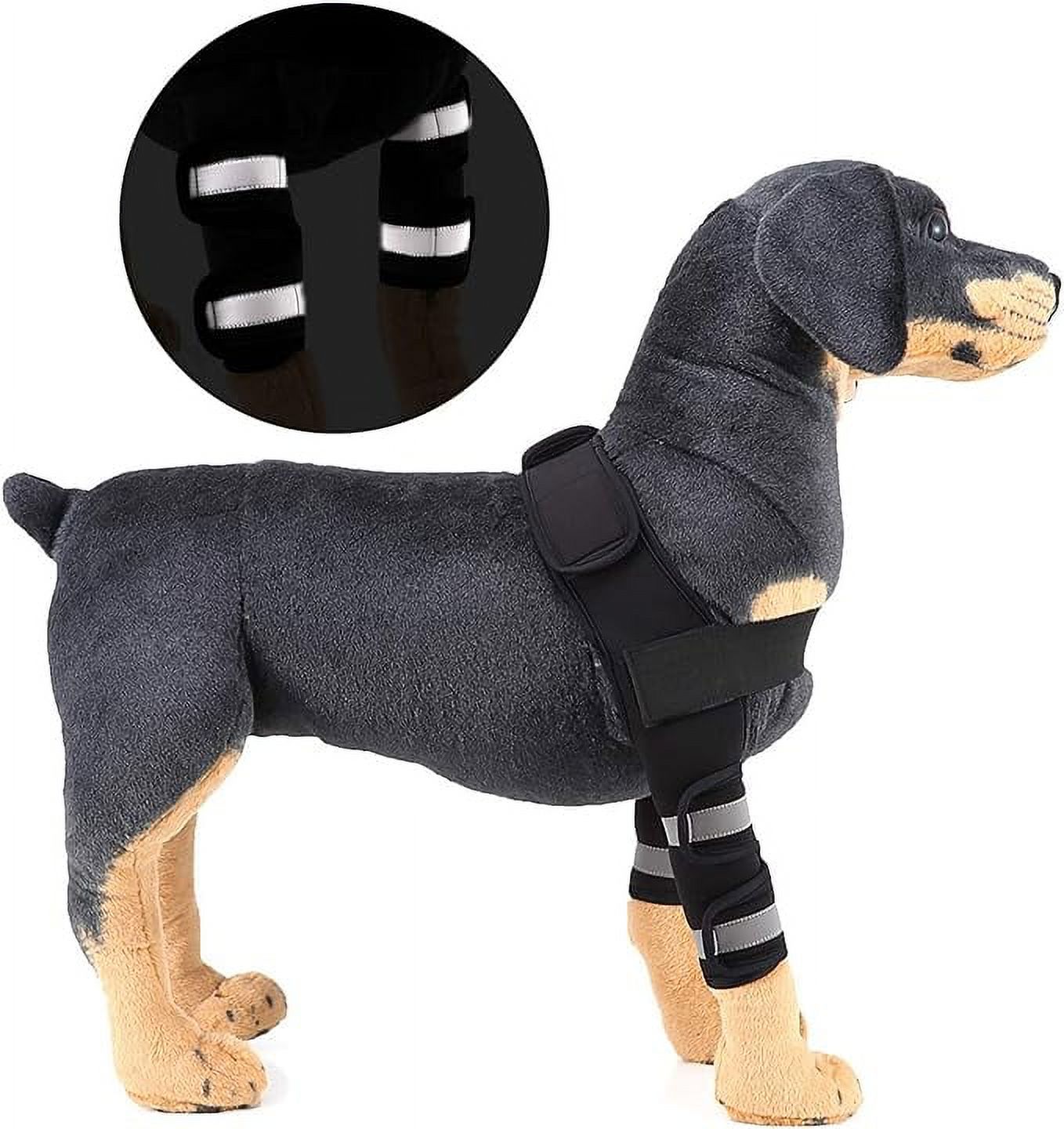 SELMAI Reflective Dog Shoulder Brace Front Leg Brace Canine Elbow ...