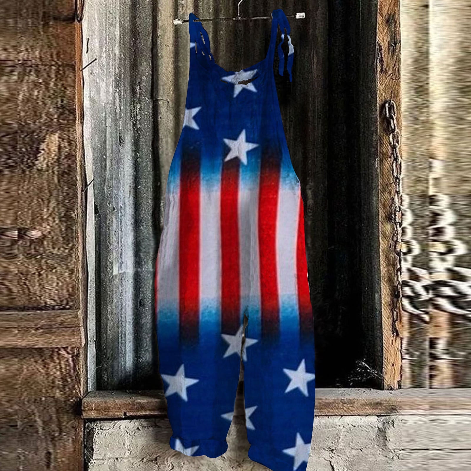 SELONE American Flag Summer Rompers for Women Strapless Plus Size with ...