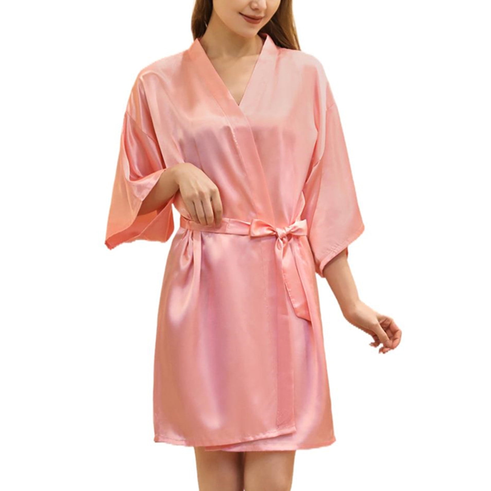 SELONE Bridesmaid Robes for Wedding Party Hot Pink Short Length ...