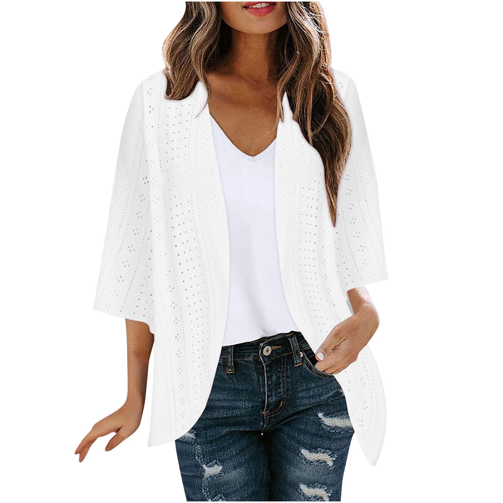 SELONE Cardigan for Women Trendy Lightweight Puff Sleeve Kimono ...
