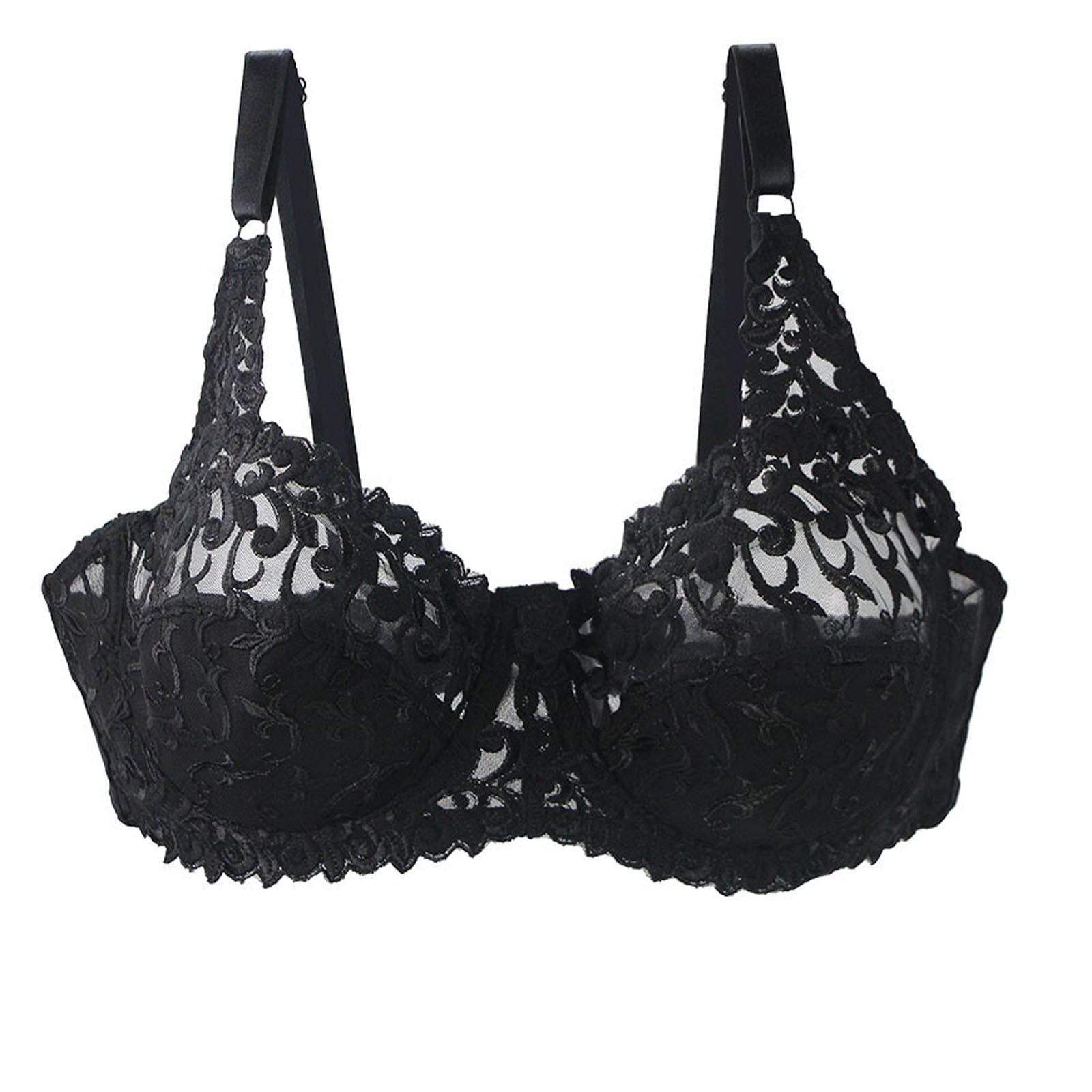 SELONE Everyday Bras for Women Push Up Non Removable Pads Lace for ...