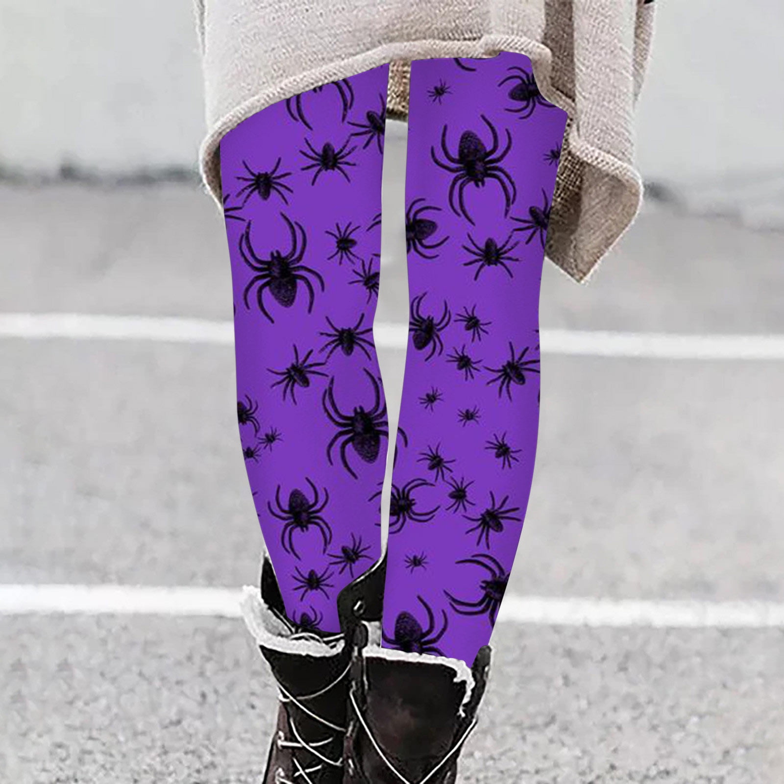 SELONE Halloween Leggings for Women Halloween Holiday Outfit Slim Leg ...