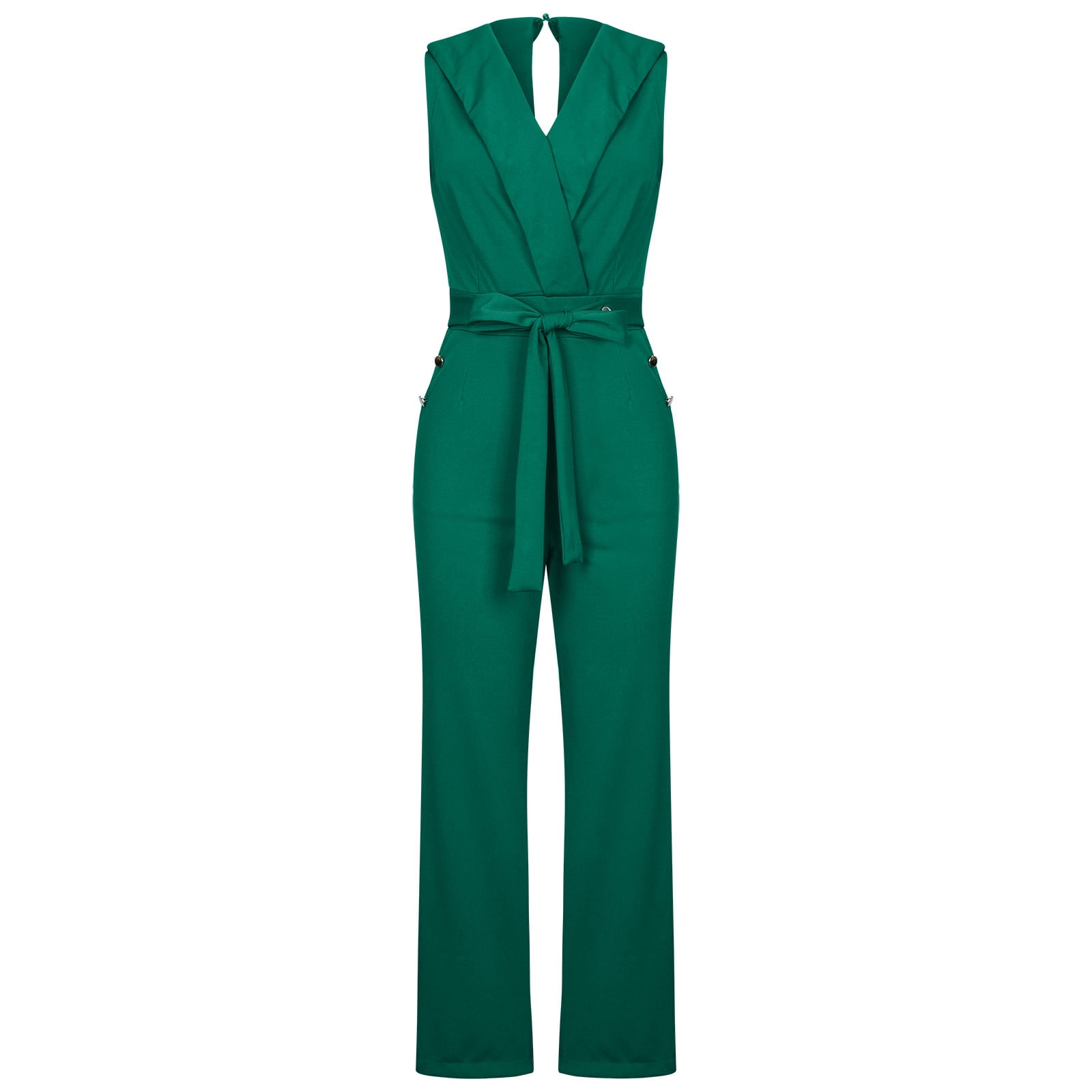 SELONE One Piece Jumpsuits for Women Suspender Bandage Long Pant ...