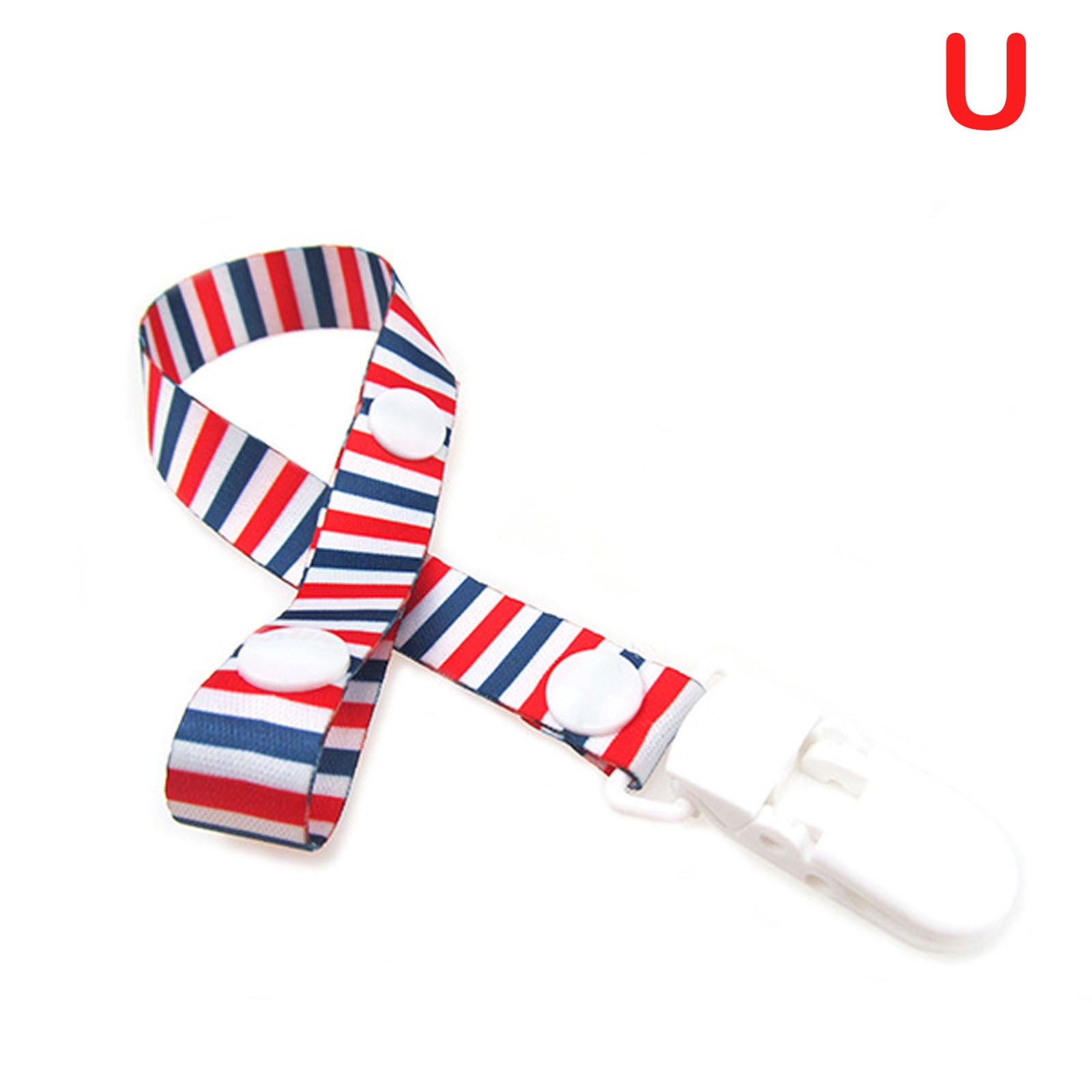 SELONE Pacifier Clips Cotton Linen Baby Pacifier Chain Clip Soother ...