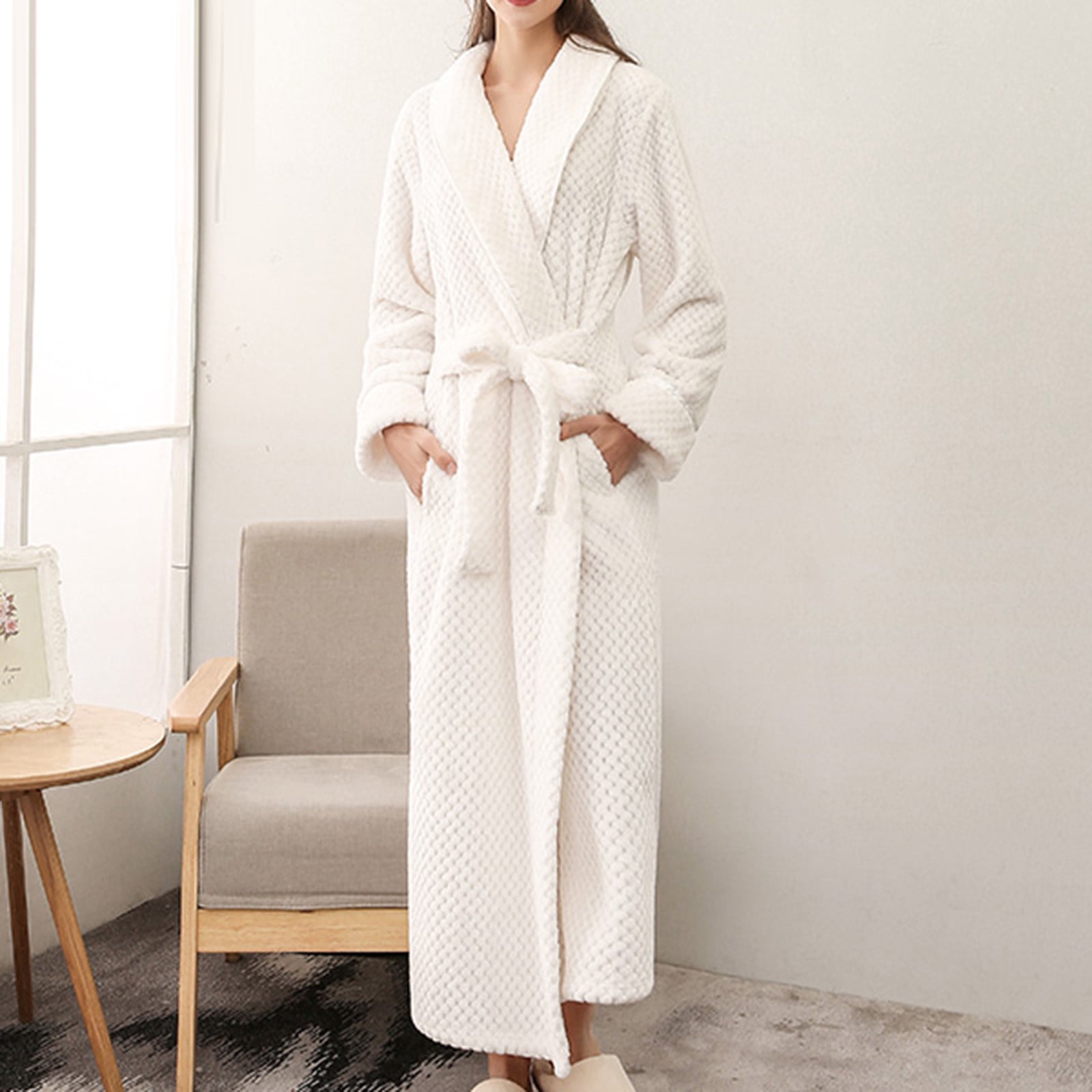 SELONE Spa Robe for Women Nightgowns for Women Winter Warm Nightgown ...