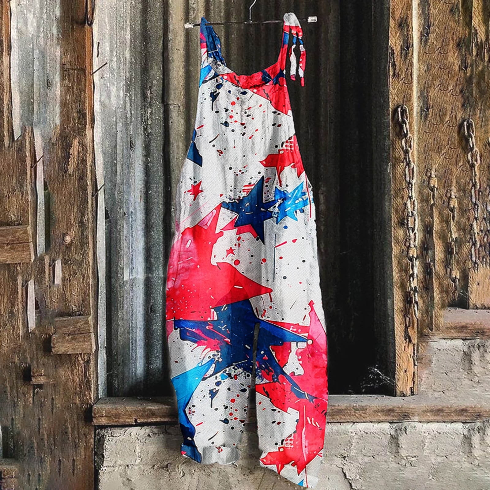 SELONE USA Themed Sexy Rompers for Women with Pockets Fashion Holiday ...