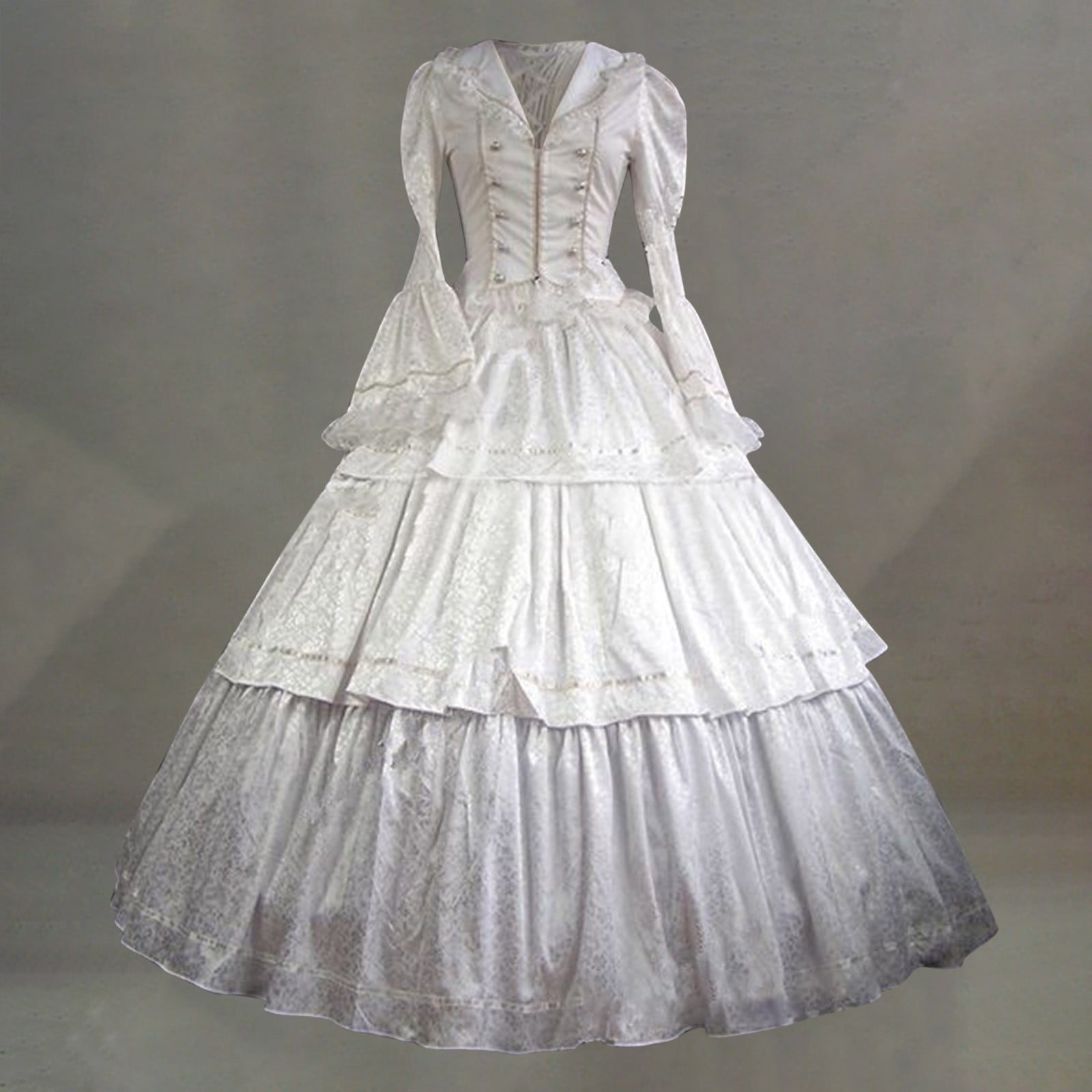 SELONE Vintage Gothic Court Dress for Women Halloween Flare Sleeve ...