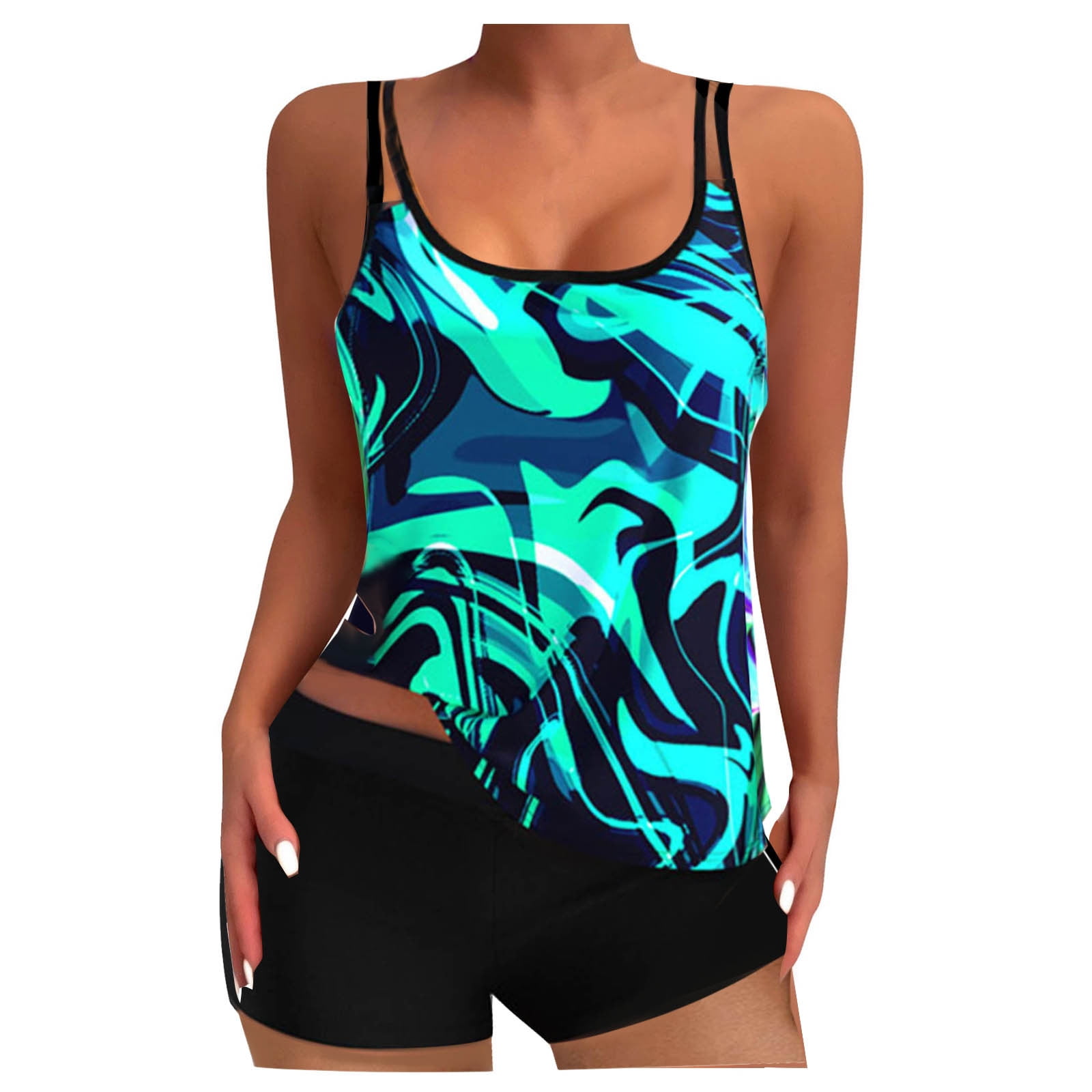 SELONE Women's Swim Tank Cute Bathing Suits 2 Piece Summer Swimsuits ...